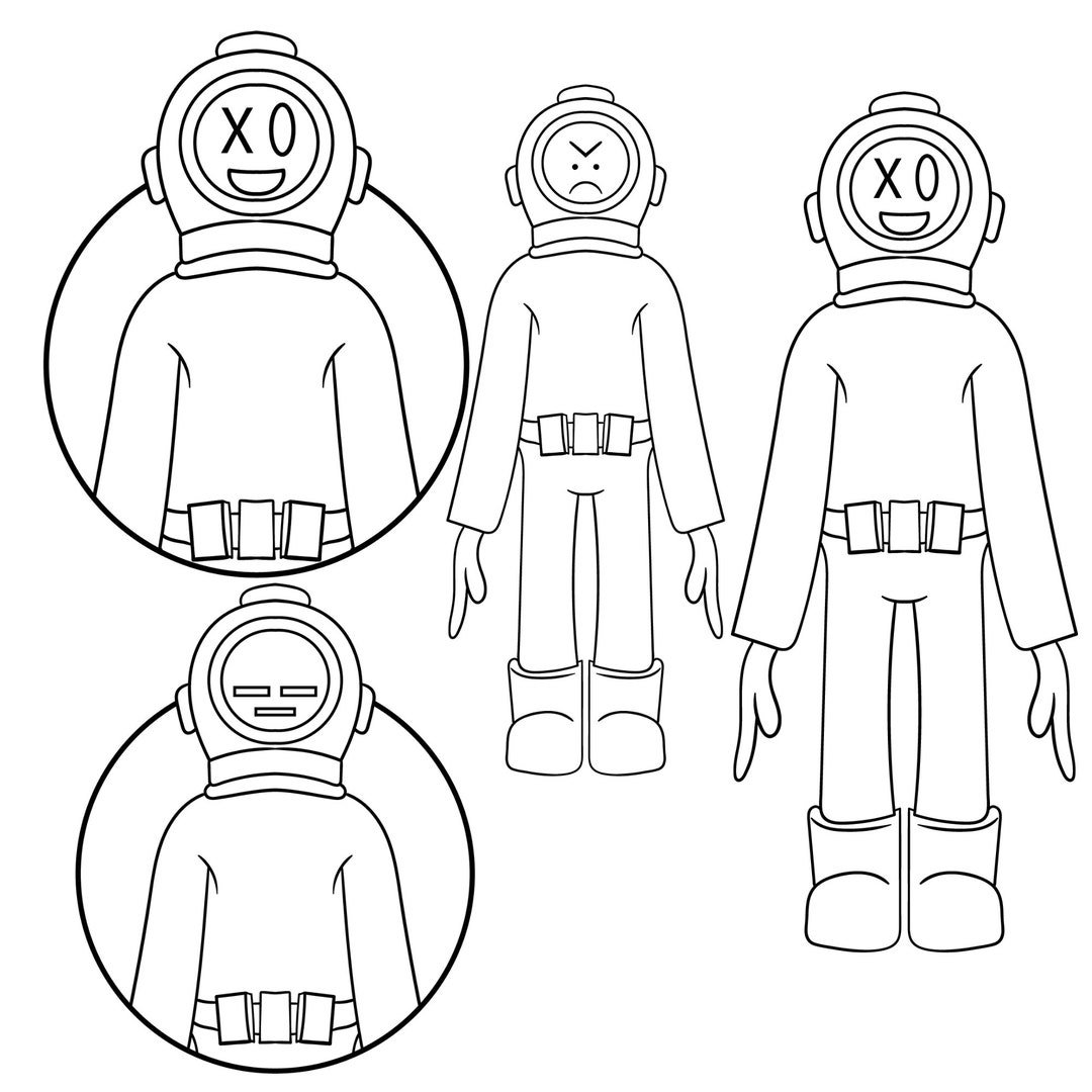 12 Coloring Pages Content Warning Ink,content Warning Coloring Page ...