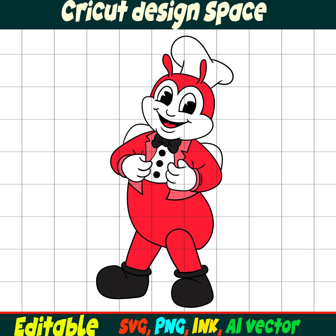 Editablhappy Birthday Jollibee SVG, Jollibee Sticker,jollibee PNG ...