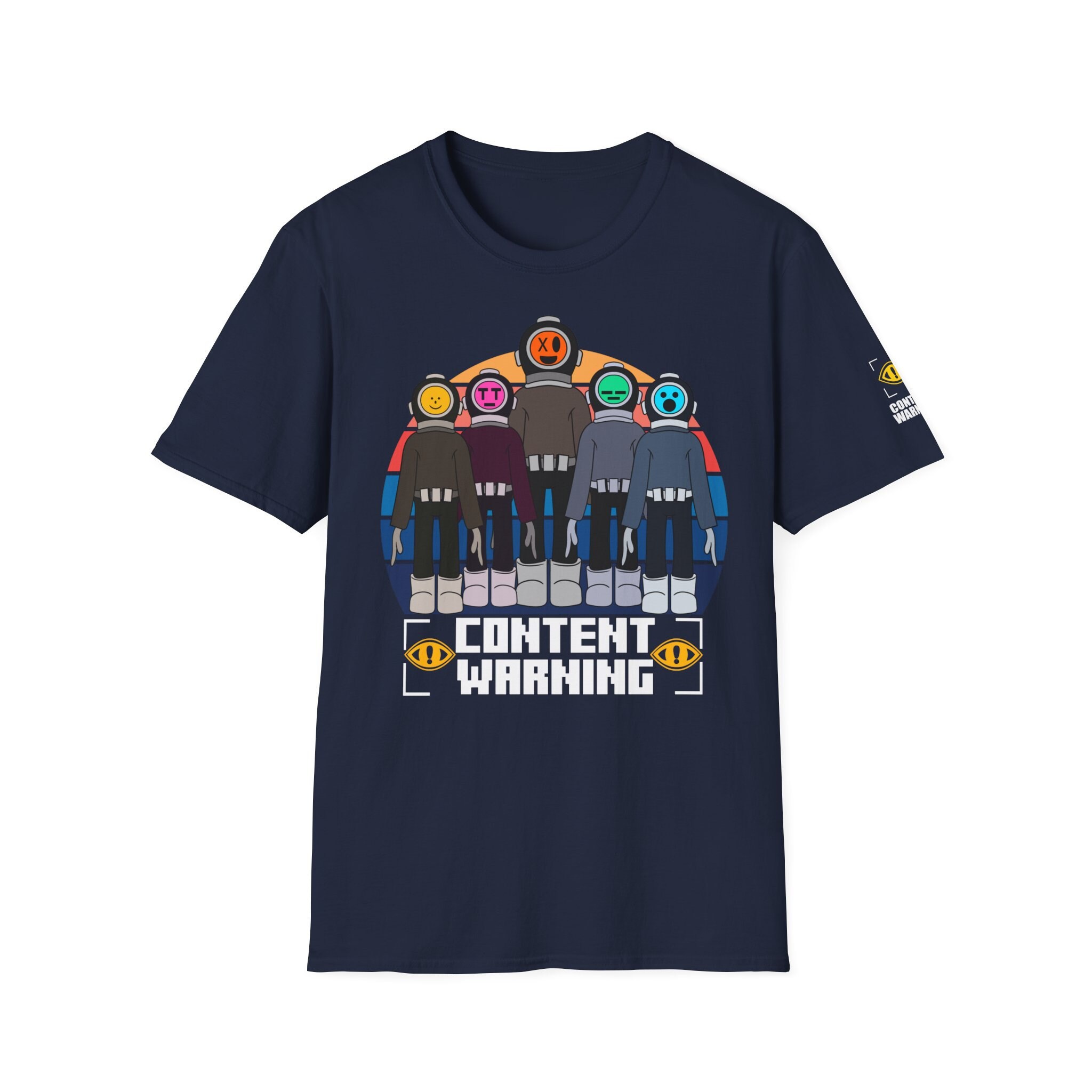 Content Warning Content Warning Faces T-shirt - Etsy