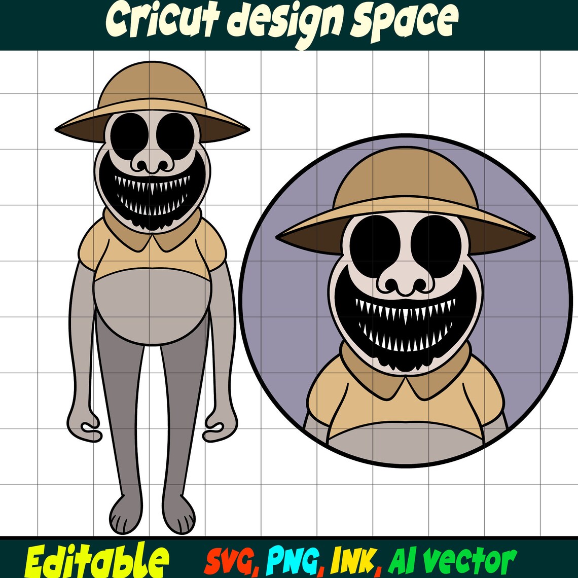 Editable SVG Zookeeper Sticker From Zoonomaly Svg,zookeeper Zoonomaly ...