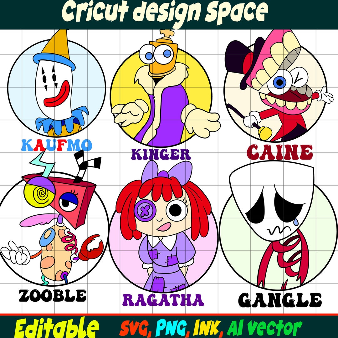 The Amazing Digital Circus Ragatha, Gangle, Kaufmo, Caine,zooble,kinger ...