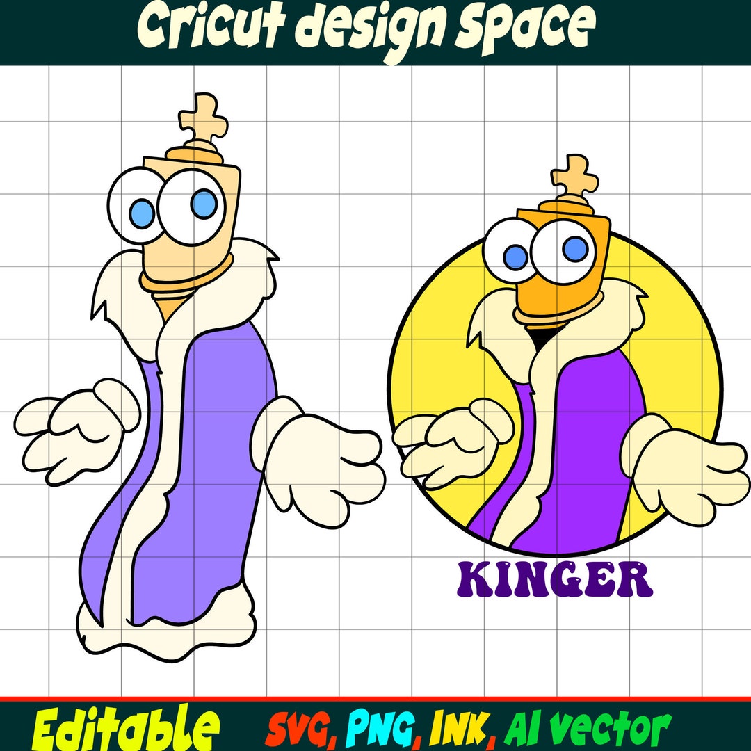 The amazing digital circus Kinger SVG, Png, Ink Kinger Sticker Vector ...