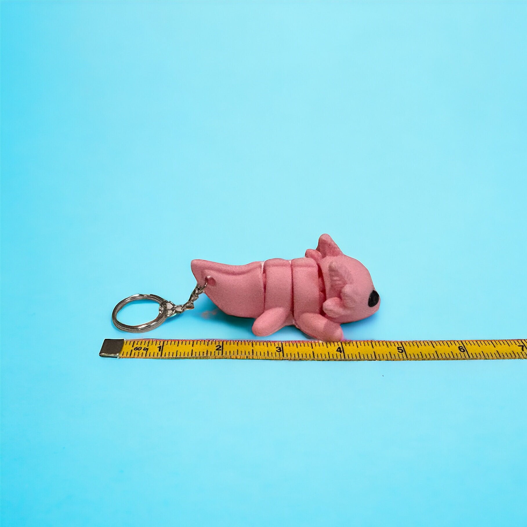 Tiny Axolotl Articulated Fidget Toy Keychain 3d Printed Designed by ...