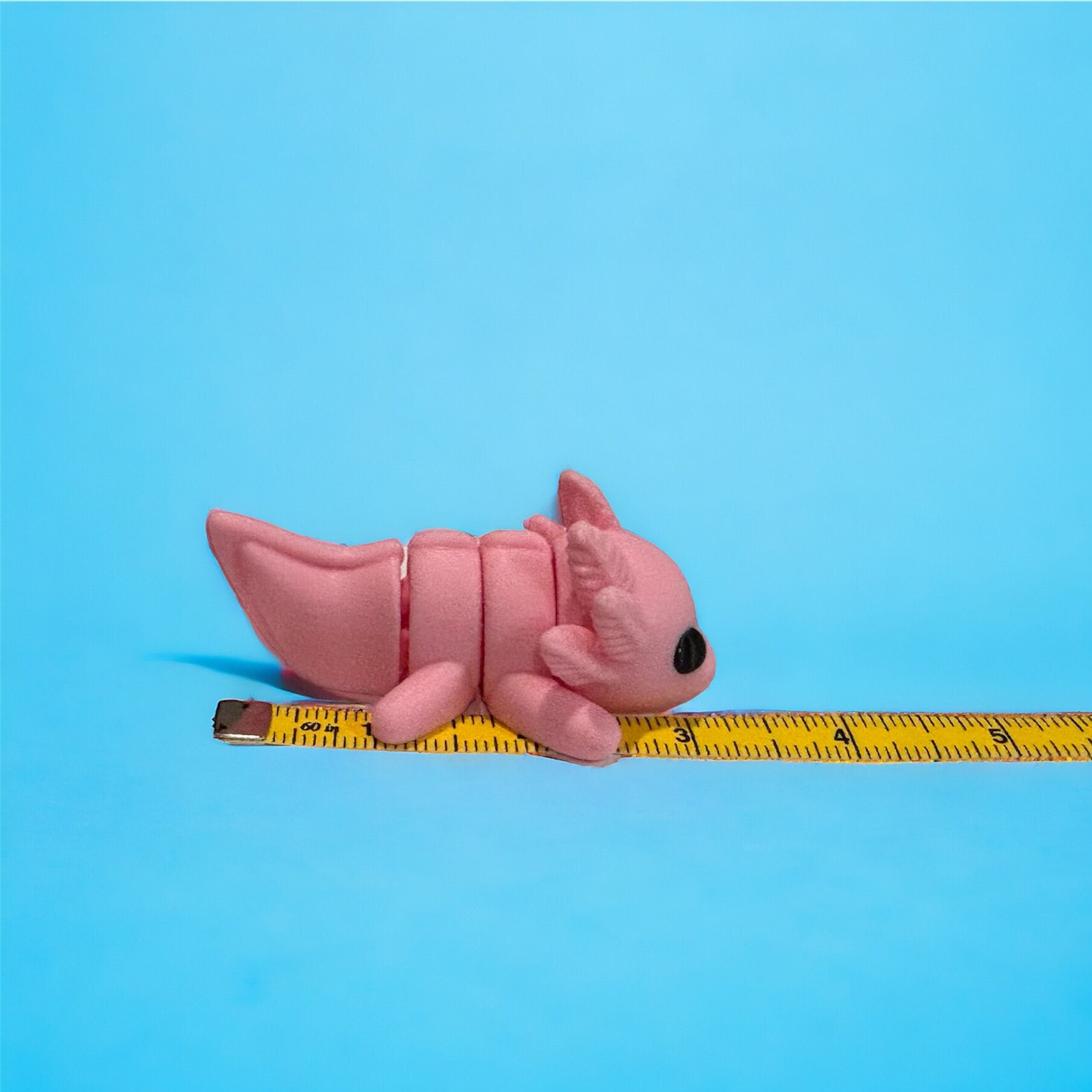 Tiny Axolotl Articulated Fidget Toy Keychain 3d Printed Designed by ...