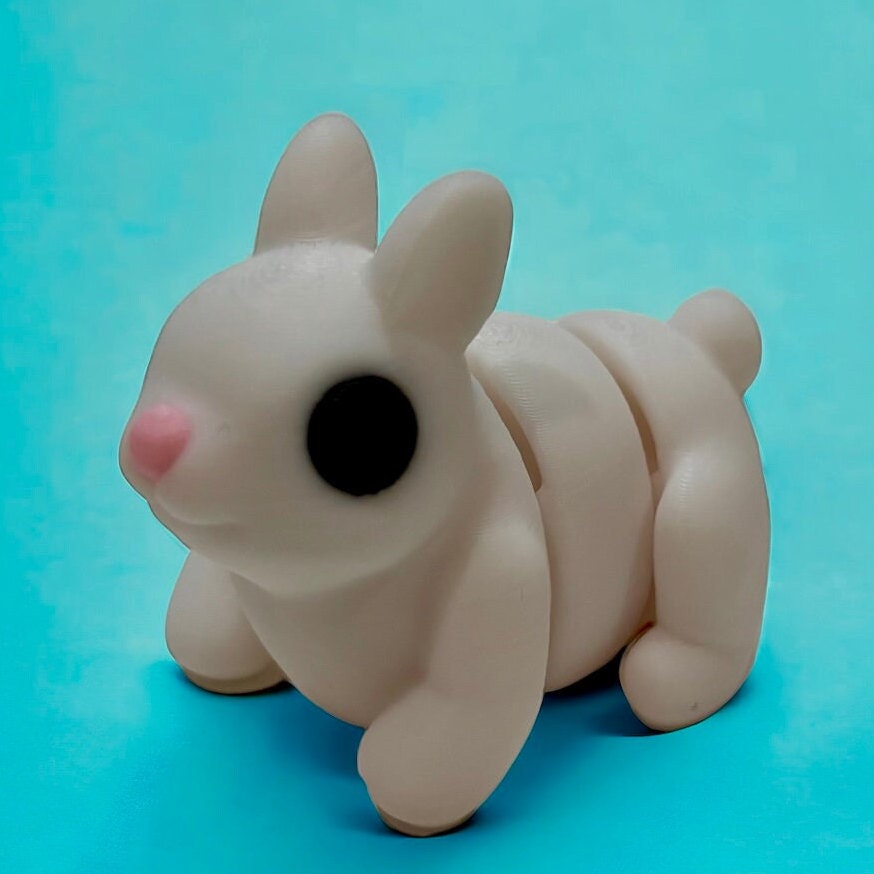 Baby Bunny Articulated Fidget Toy and Tiny Bunny Standing 3D Printed ...