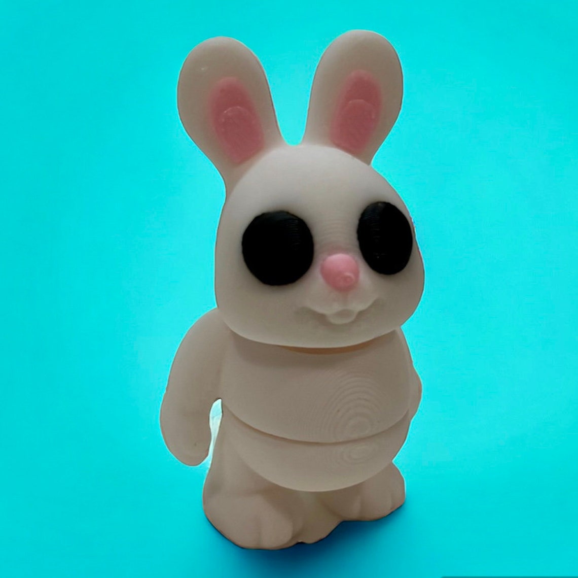 Baby Bunny Articulated Fidget Toy and Tiny Bunny Standing 3D Printed ...