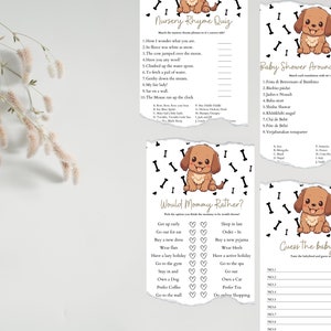 Cute Puppy Baby Shower Games Bundle Interactive Baby in Bloom Games ...