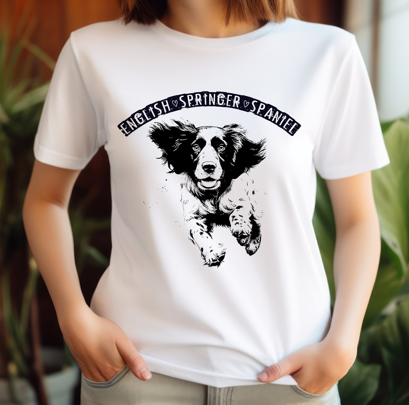 English Springer Spaniel T-shirt | Springer Spaniel T-shirt | Dog ...
