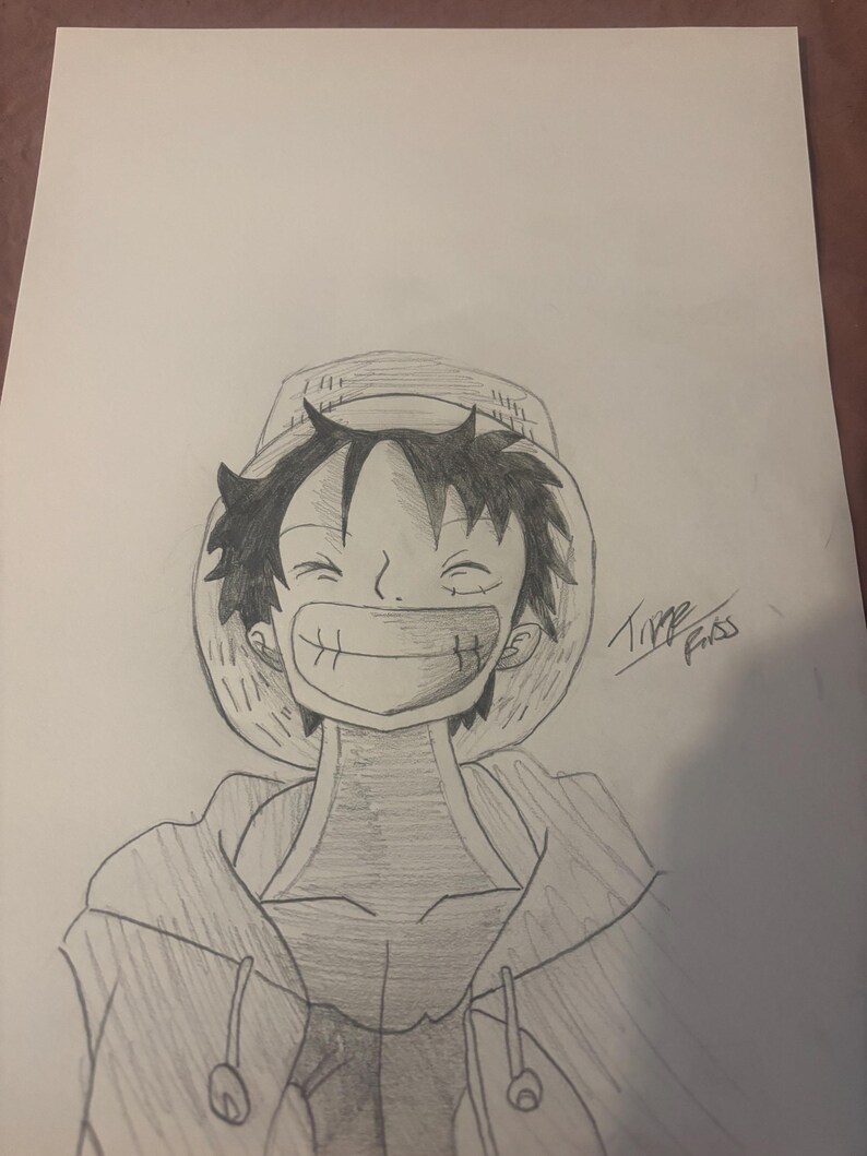 Luffy Drawing - Etsy