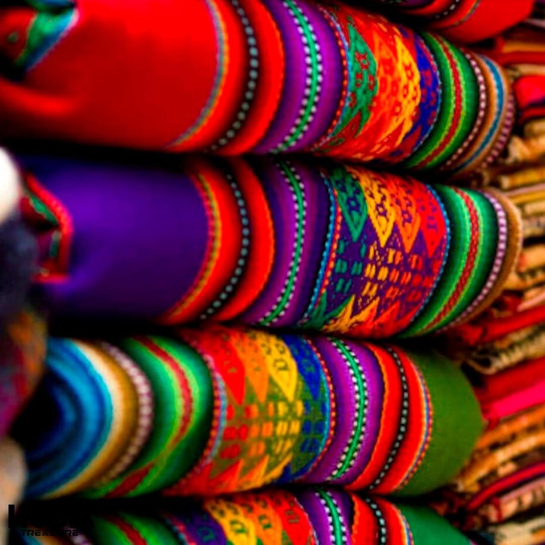 Manta Peruana Andina / Tela Boho / Mantel Andino Peruano / Manta Inca ...