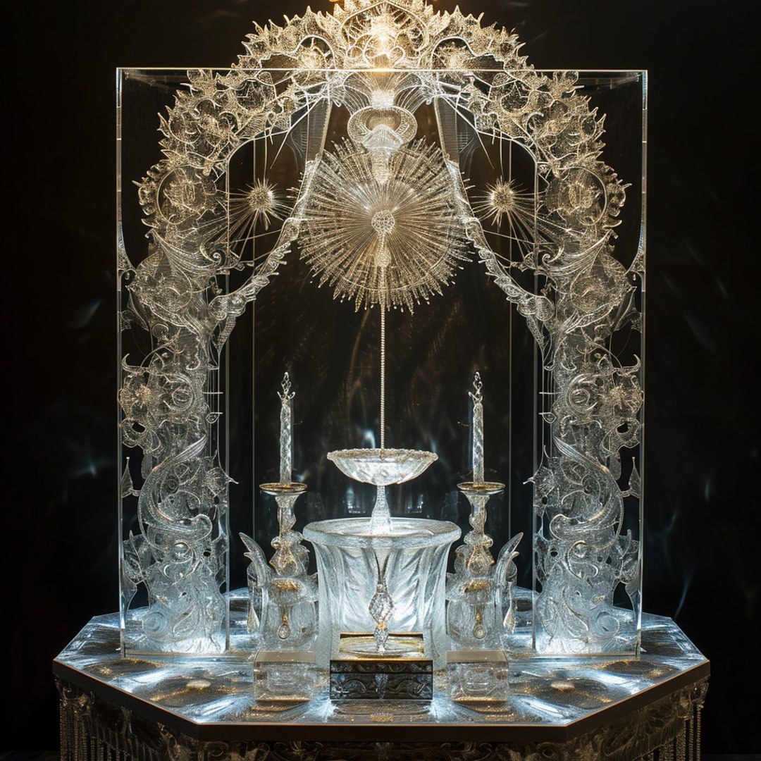 A Glass Altar Creates a Beautiful and Sacred Space for Your Home - Etsy