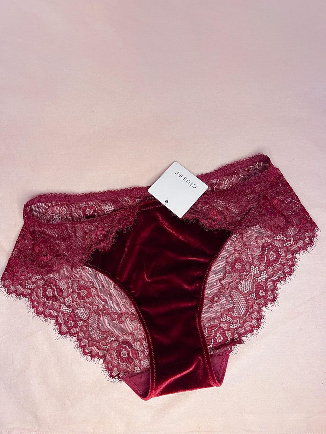 Red Velvet and Lace Panties – Comfy and Sexy, Breathable and Stylish ...