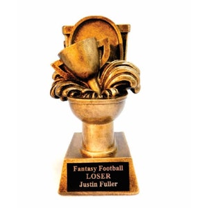 Engraved Fantasy Football Trophy: Winner or Loser, 6" Resin Award - Etsy