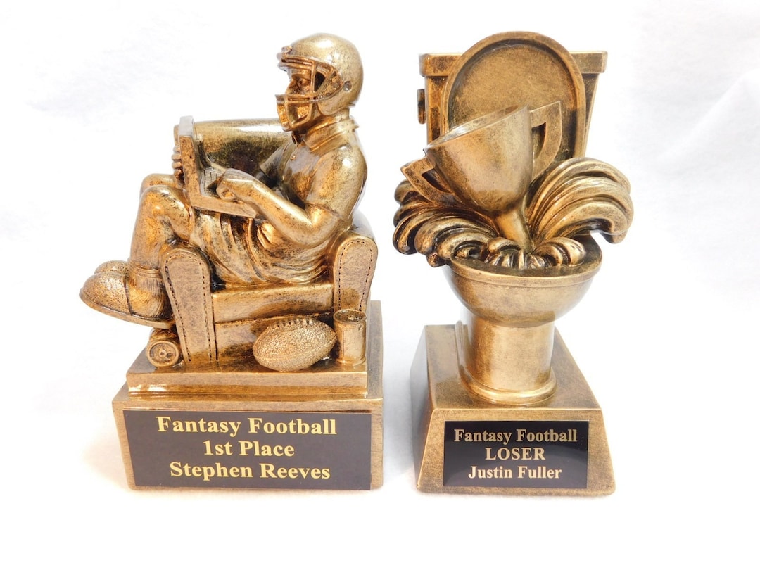 Engraved Fantasy Football Trophy: Winner or Loser, 6" Resin Award - Etsy