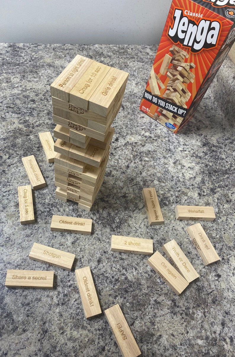 Party Jenga-custom Party Jenga Set - Etsy