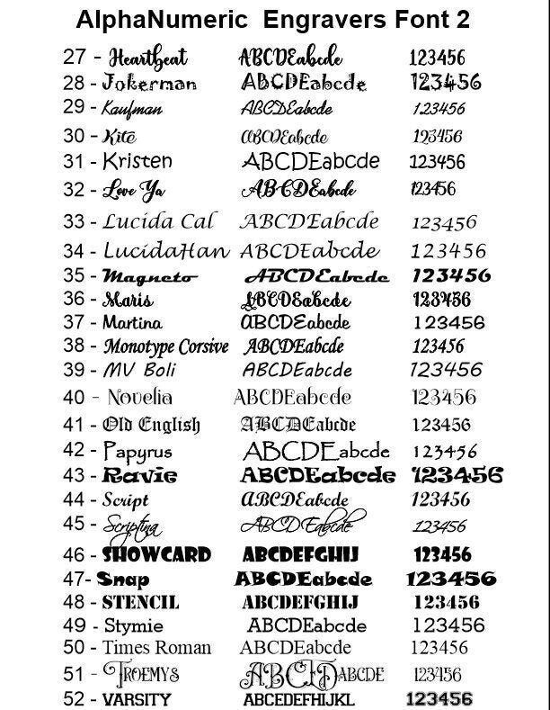 Personalized Laser Engraved Metal Plate Service Plate Size Choice ...