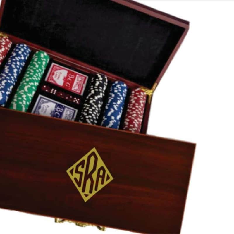 Personalized Poker Set - Etsy
