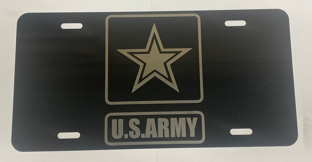 Us Army License Plate - Etsy