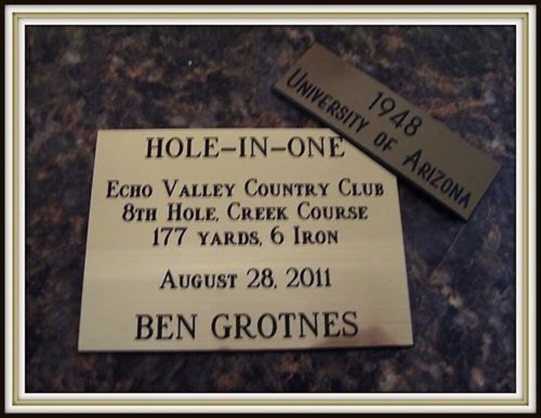 Custom Engraved Trophy Plaque: Art Model Label Plate, 22 Colors - Etsy