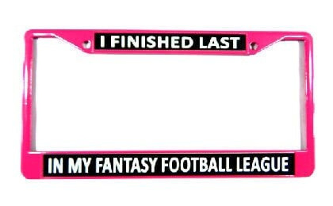 Custom Engraved Fantasy Football Loser License Plate Frame - Etsy