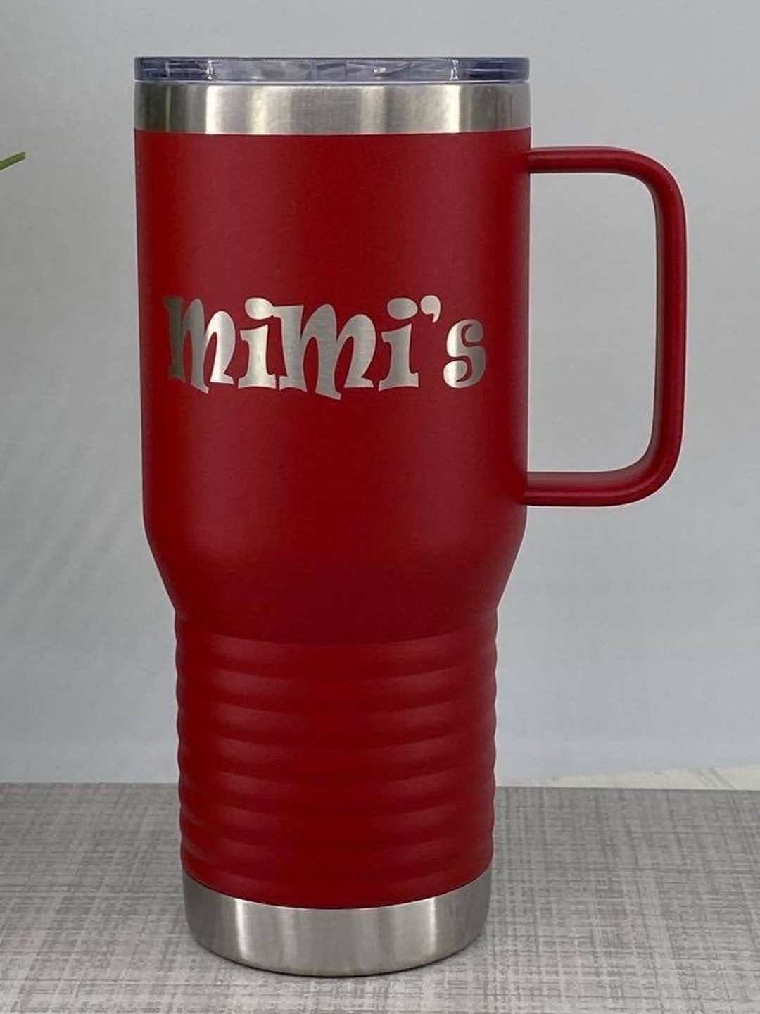 Personalized Tumbler With Handle | Insulated | Coffee Water Travel Mug ...