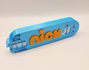 Nick Jr 3D Printed Logo Clasic Version Nickelodeon Junior - Etsy