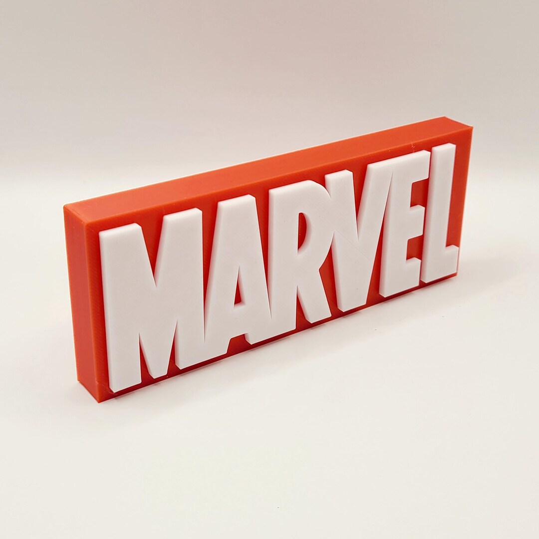 Marvel 3D Logo - Etsy