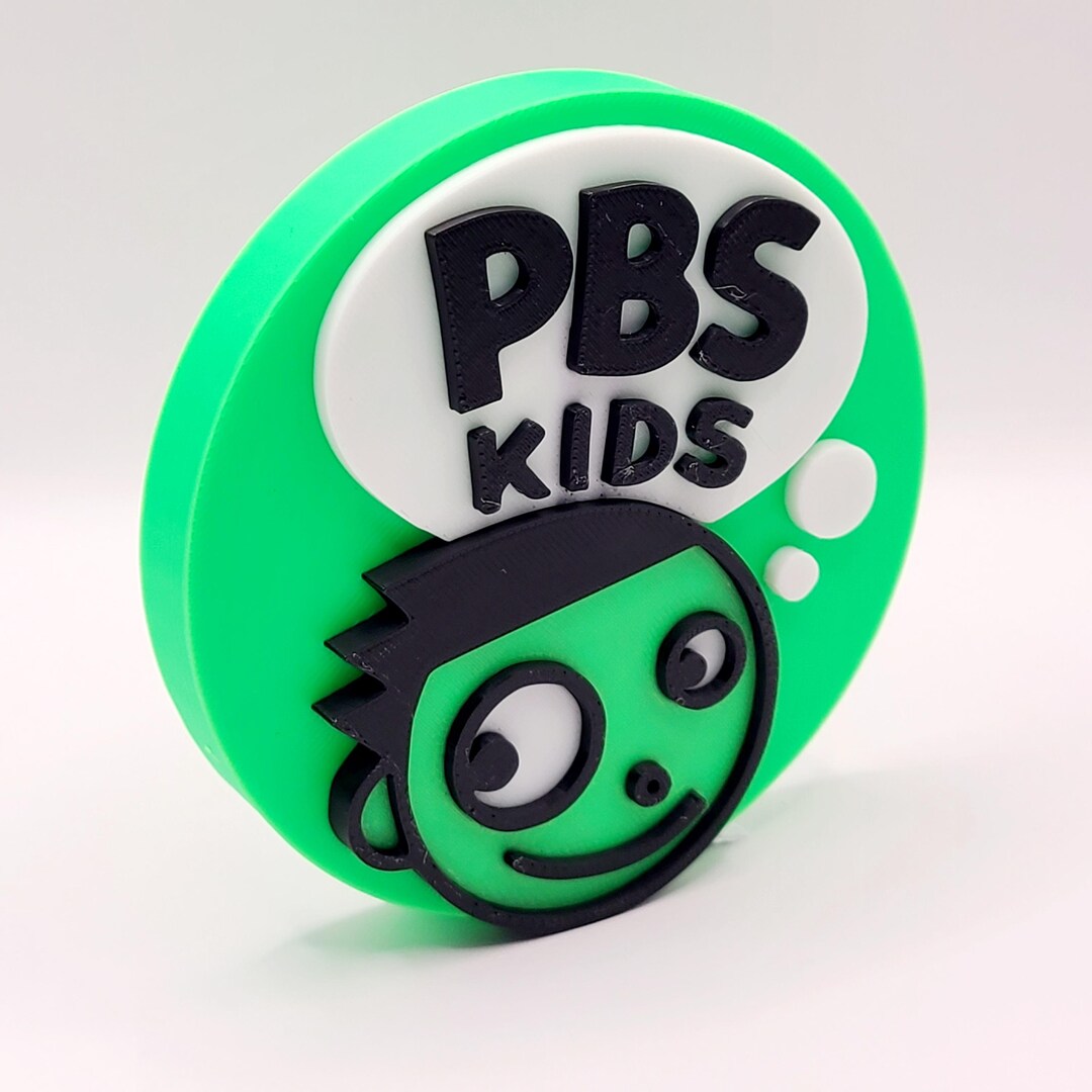 Logotipo 3D da PBS Kids - Etsy Portugal