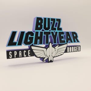 Buzz Lightyear 3D Logo - Etsy