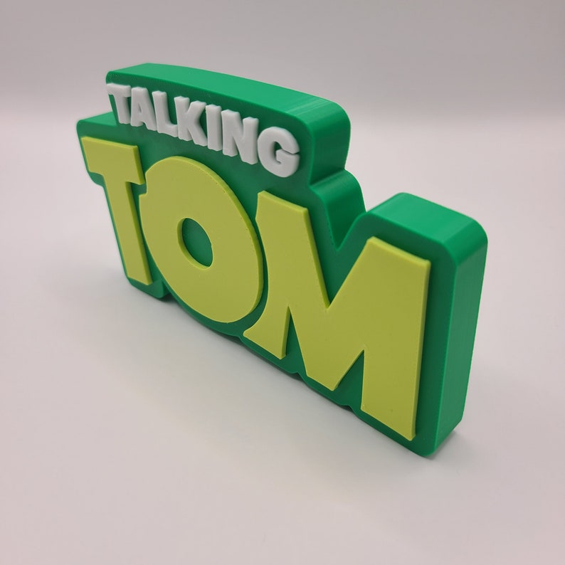 Talking Tom 3D Logo - Etsy