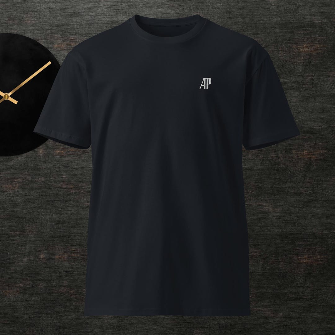 Black Men's Premium T-shirt LIMITED STOCKS With AP Audemars Piguet Logo ...