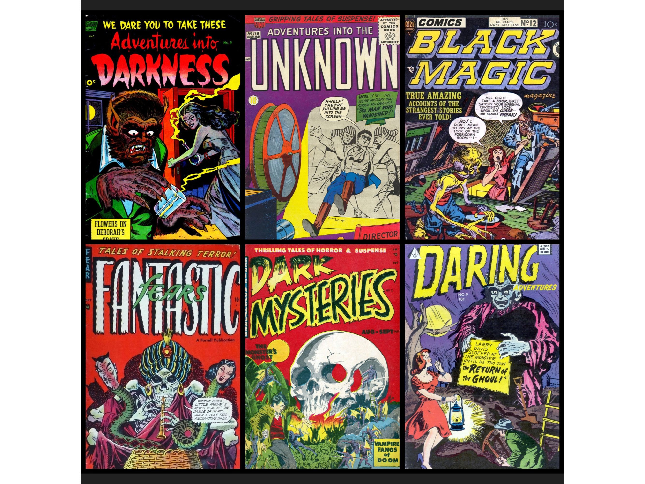 Vintage Horror Comics Collection 1214 PDF Comic Books Tales of Horror ...