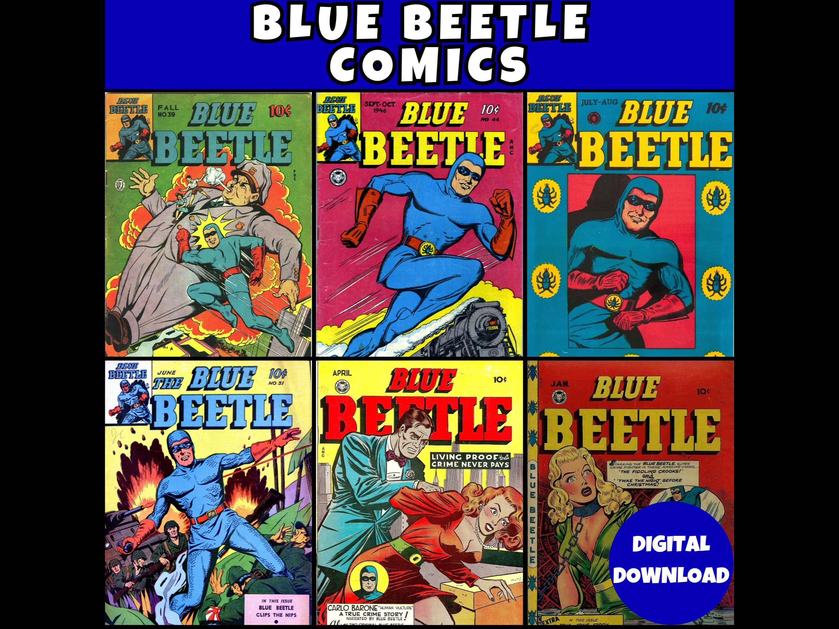Blue Beetle Comics Collection 37 PDF/CBR Comic Books by Fox Comics ...
