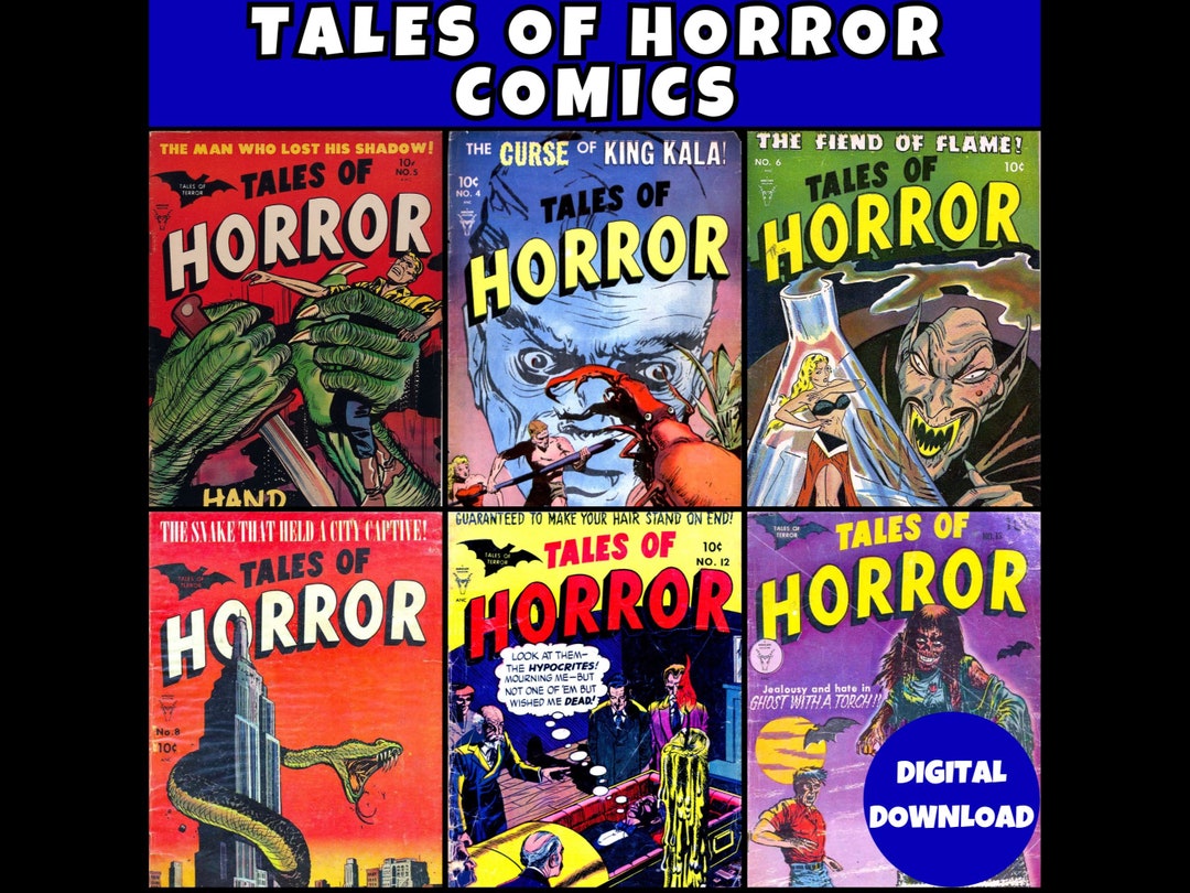 Tales of Horror Comics Collection 13 Rare Vintage Golden Age Classic ...