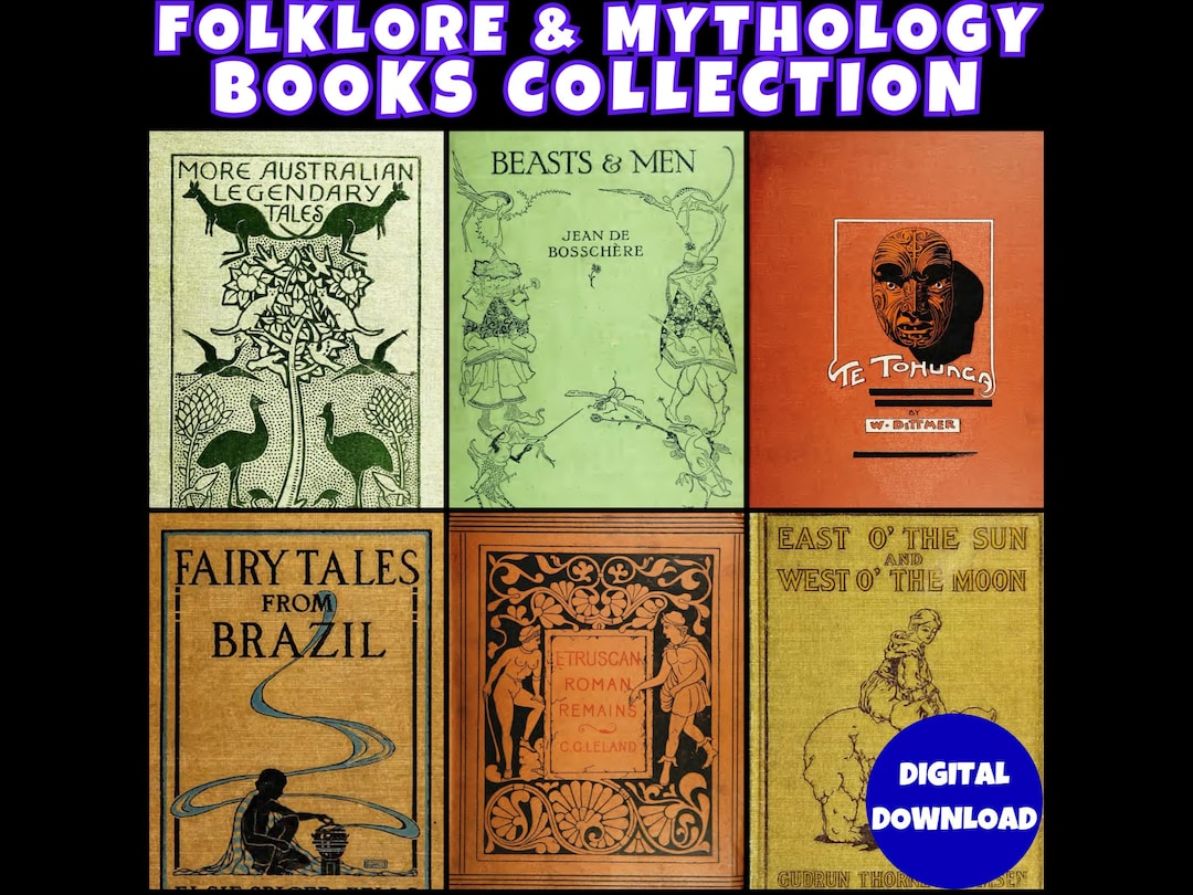 FOLKLORE & MYTHOLOGY Book Collection 185 Rare Old PDF Books Legends, Fairy Tales, Folk Tales ...