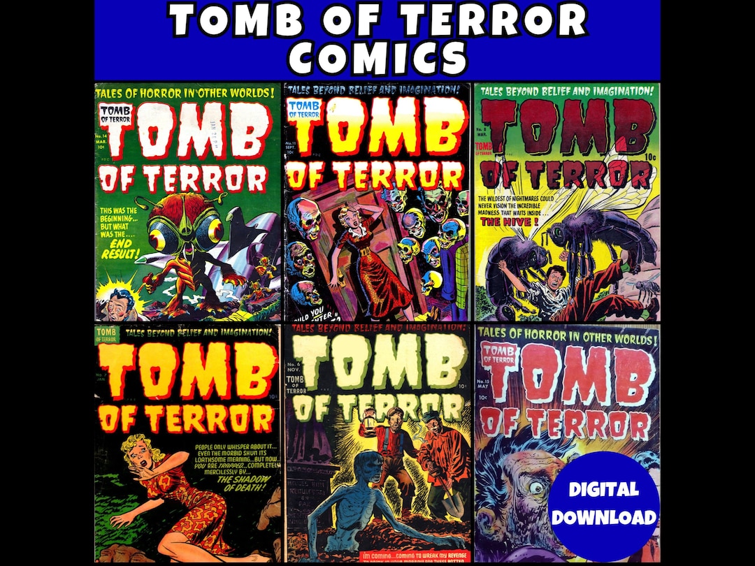 Tomb of Terror Comics Collection 15 Rare Vintage Golden Age Classic Pre ...