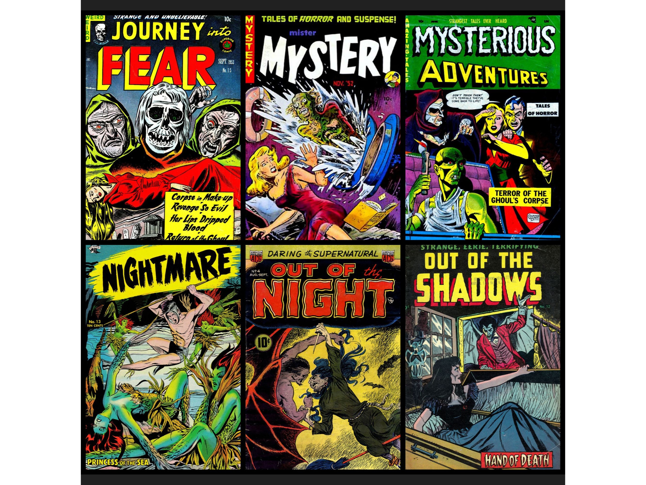 Vintage Horror Comics Collection 1214 PDF Comic Books Tales of Horror ...