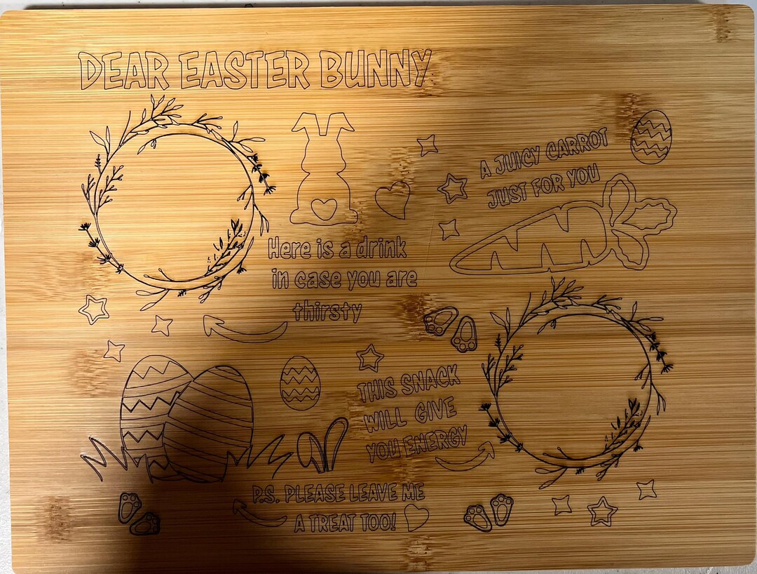 Dear Easter Bunny Treat Board - Etsy