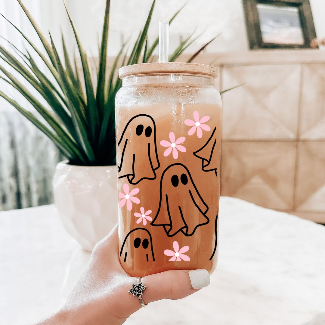 Spooky Scary Season Glass Halloween Lover Halloween Glass Cup Can Fall ...