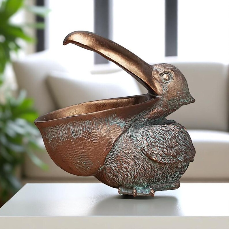 Toucan Bird Statue Storage Box – Resin Sculpture Key Holder for ...