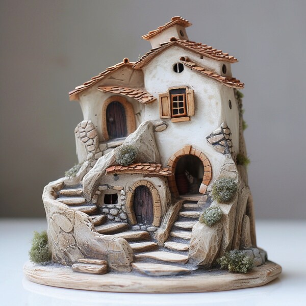 Miniature Clay House - Etsy