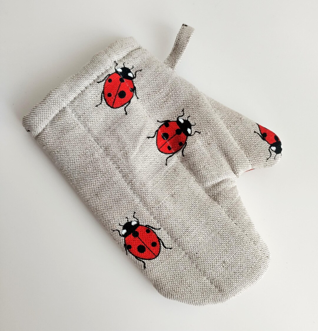 Ladybug Kid Oven Glove, Ladybug Linen Bags Holder, Toilet Roll Holder ...