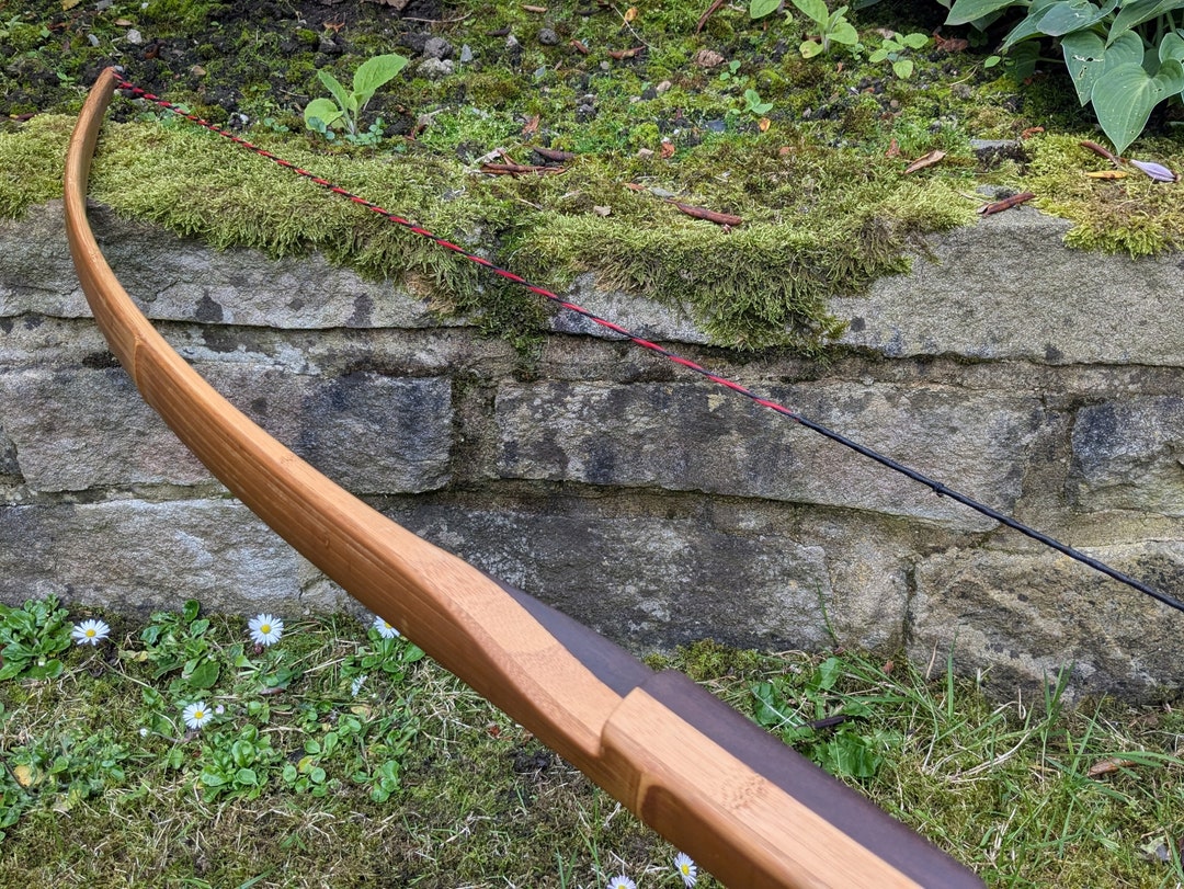 Bamboo Backed Hill Style Longbow Asl 66 45 28 Bamboo And Ipé