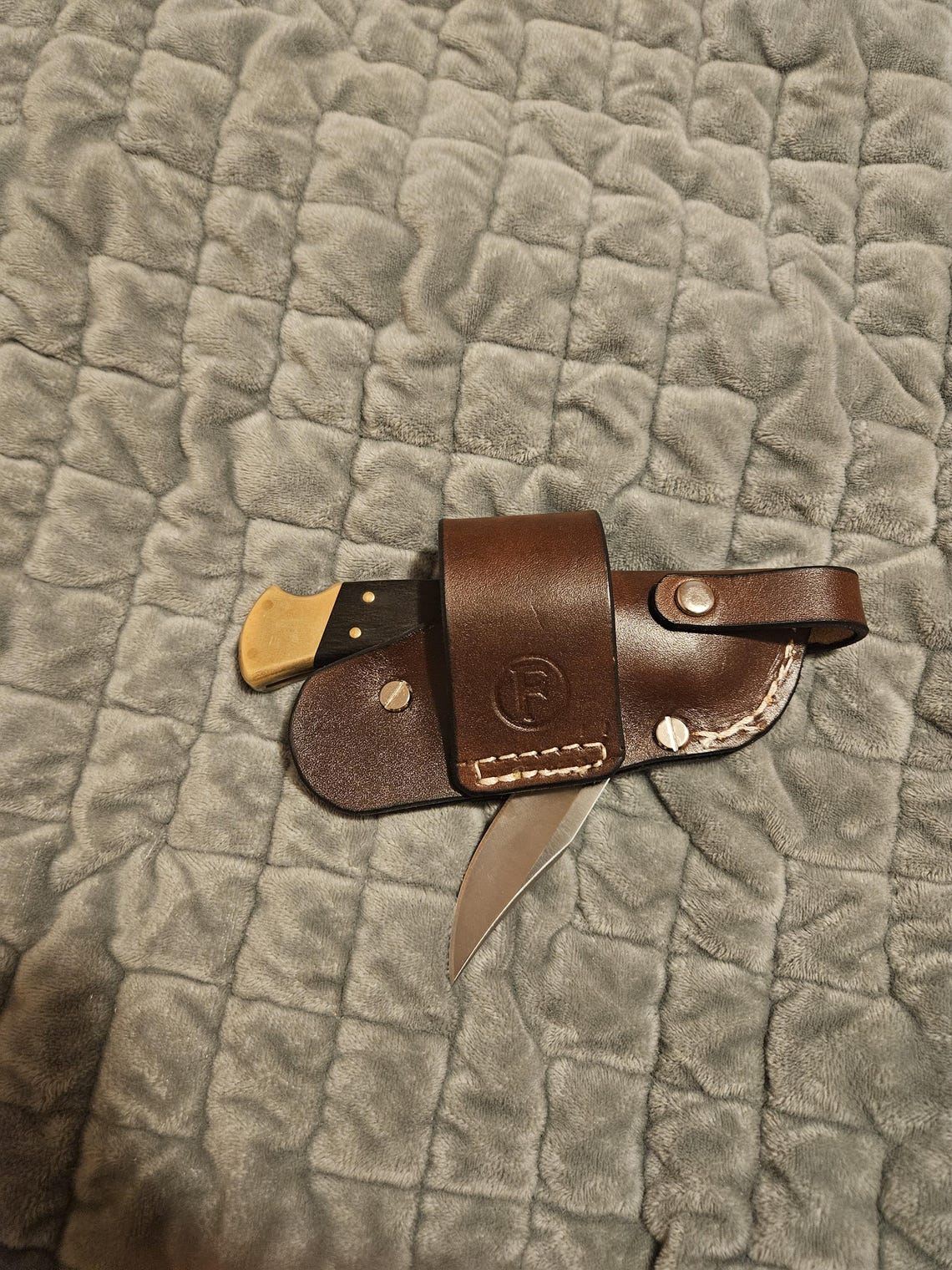 Quickdraw Leather Knife Sheath small Buck 112 or Similar - Etsy
