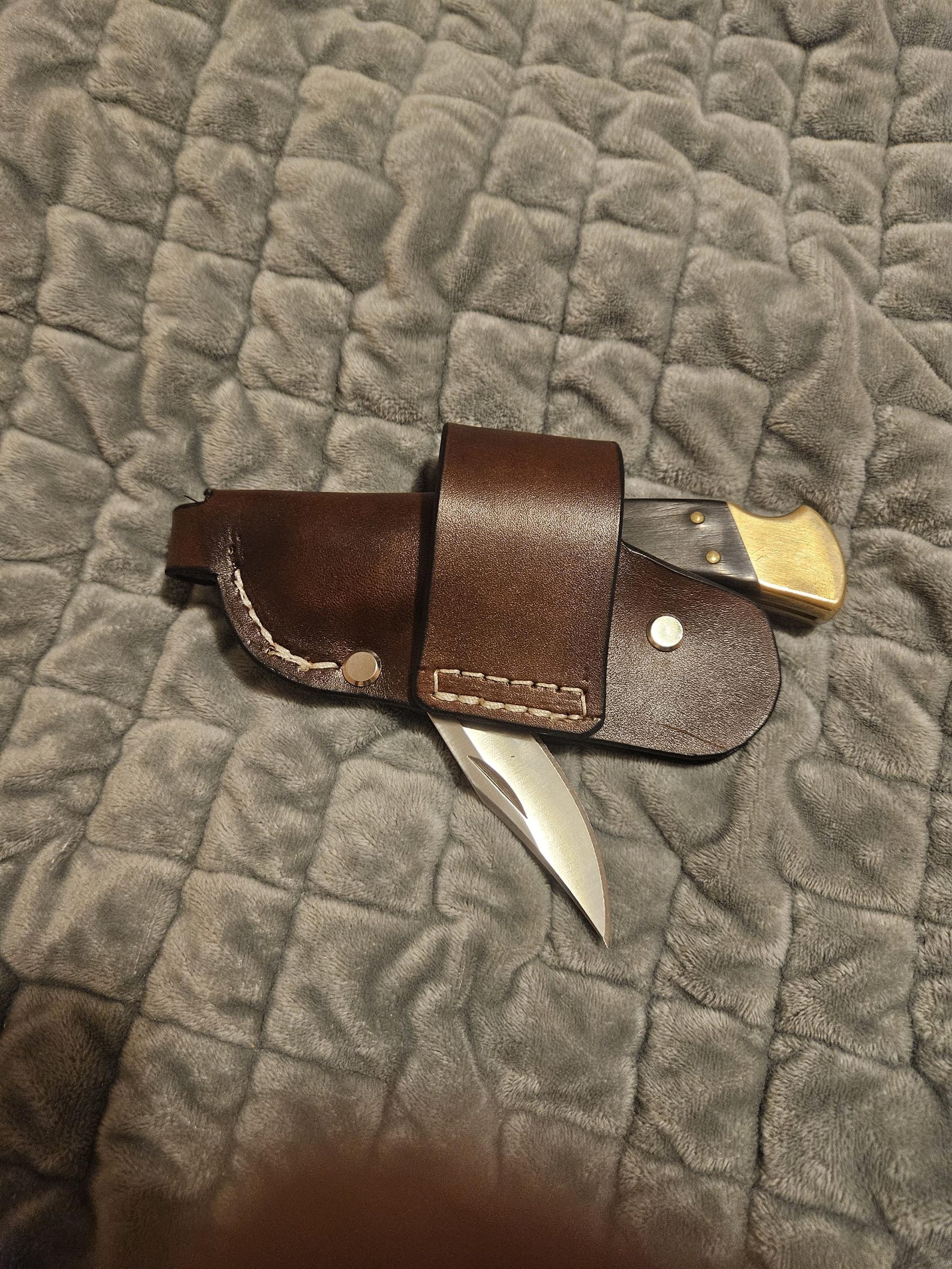 Quickdraw Leather Knife Sheath small Buck 112 or Similar - Etsy