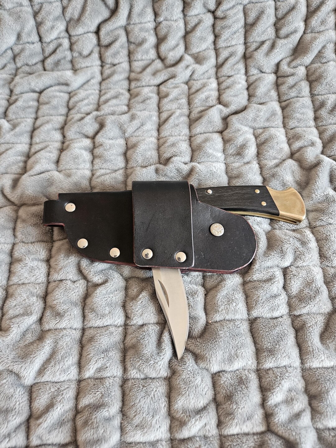 Quickdraw Leather Knife Sheath Black - Etsy