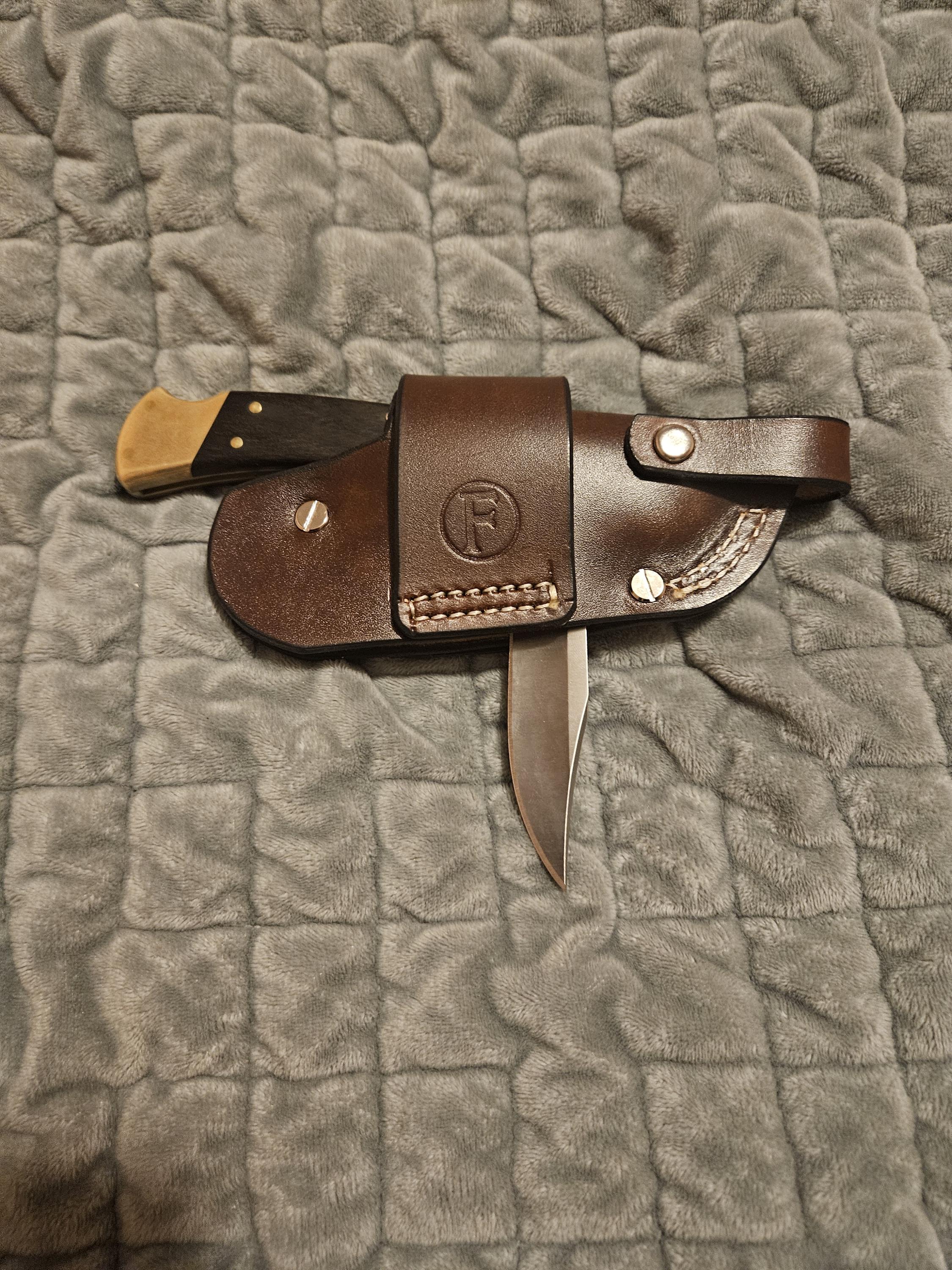 Quickdraw Leather Knife Sheath Brown - Etsy