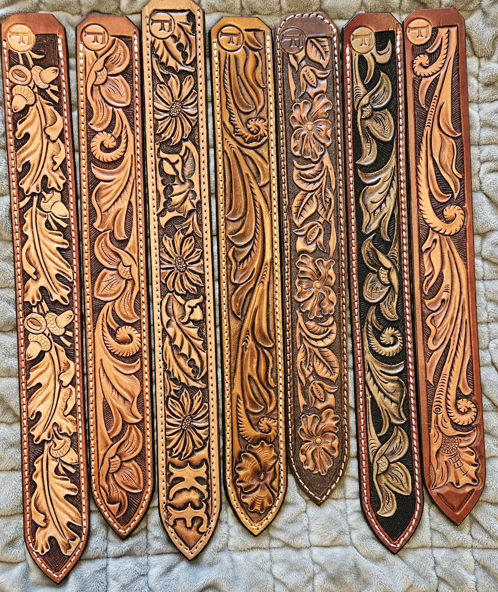Custom Tooled Leather Belt - Etsy