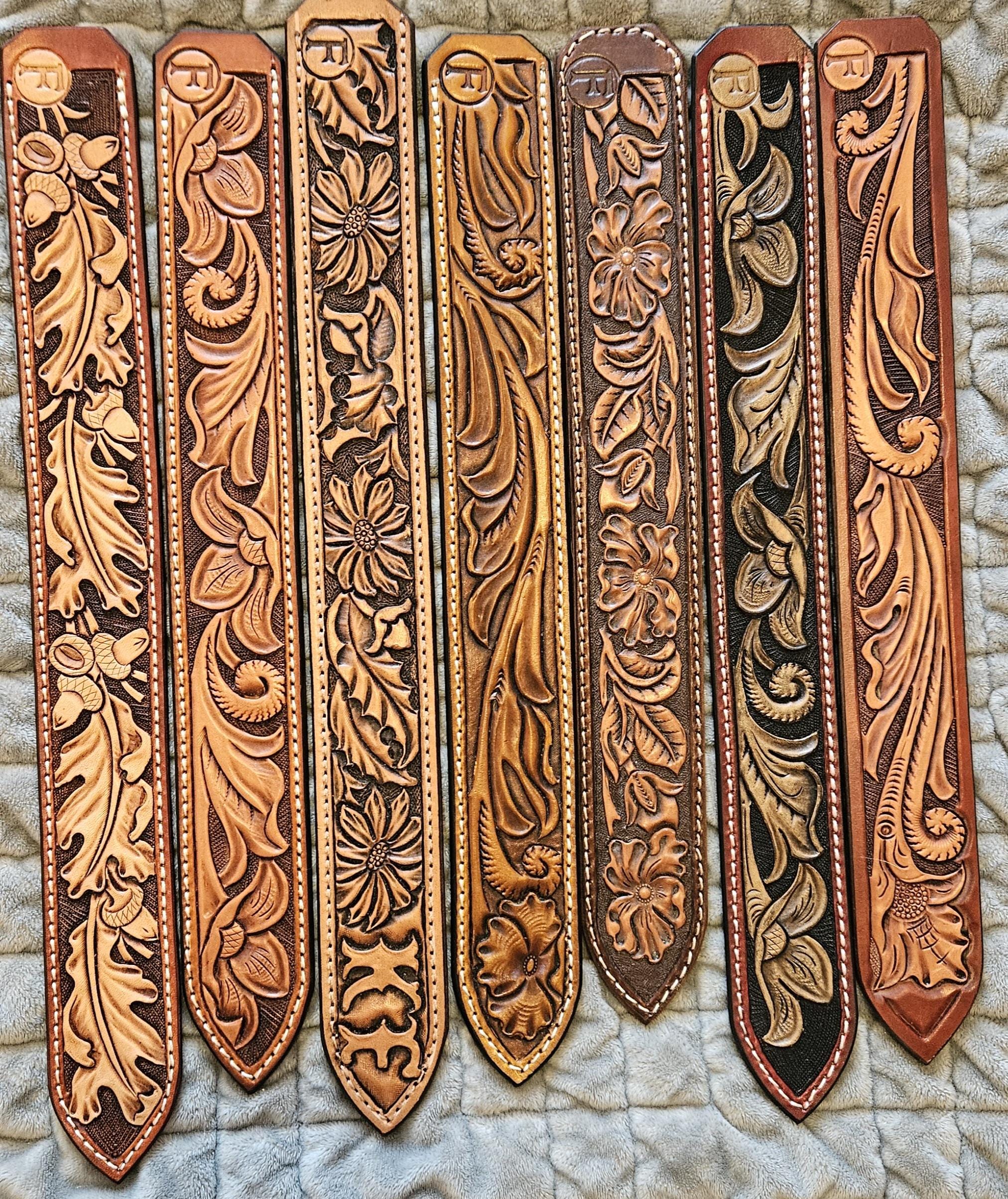 Custom Tooled Leather Belt - Etsy