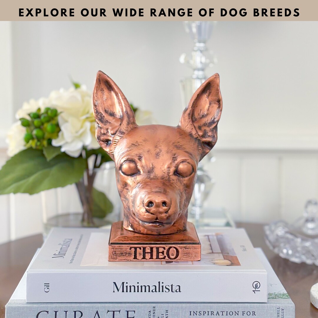 Pet Memorial Statue: Custom Dog Sculpture, Miniature Pinscher ...